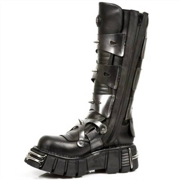 New Rock | Shoes | New New Rock Punk High Boots In Black | Poshmark